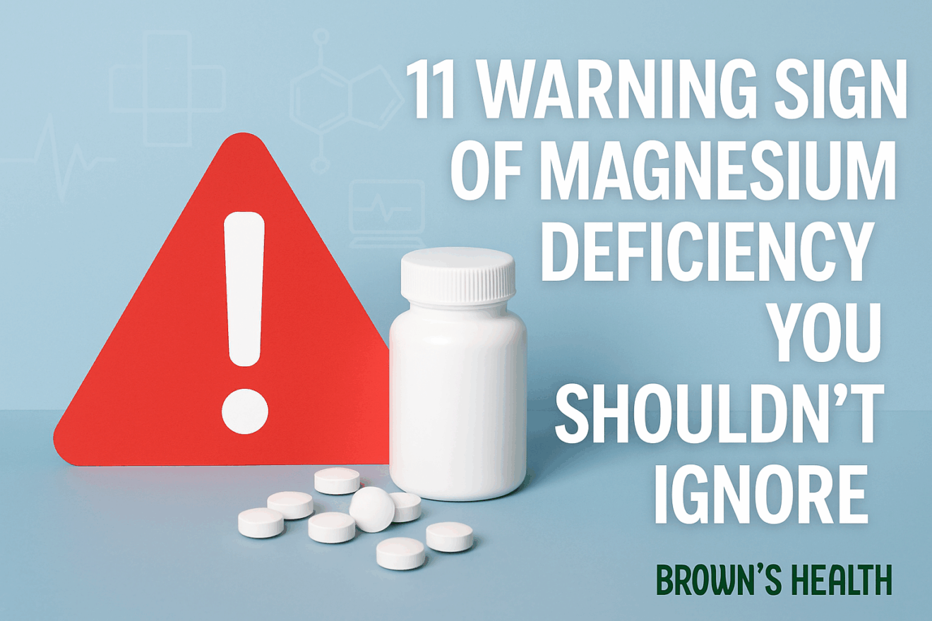 11 Warning Signs of Magnesium Deficiency You Shouldn’t Ignore - Brown's ...